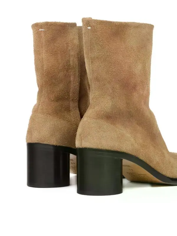 MAISON MARGIELA Suede Tabi Ankle Boots - Brown