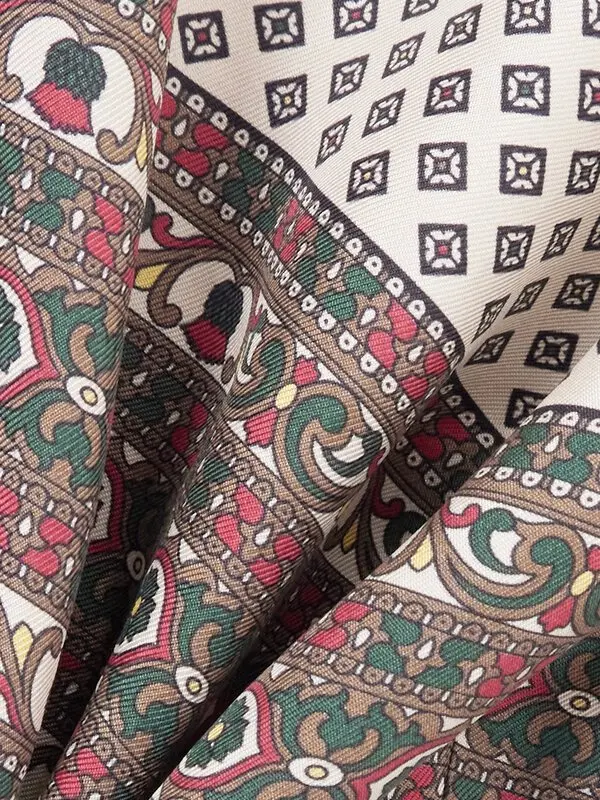 Loro Piana Valerio Printed Silk-twill Wide-leg Trousers