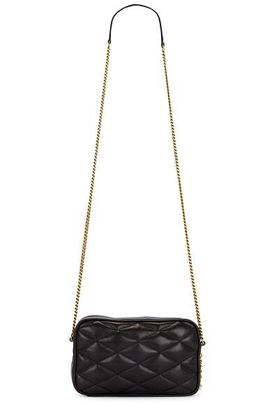Saint Laurent Quilted Leather Mini Camera Bag With Gold-tone Hardware