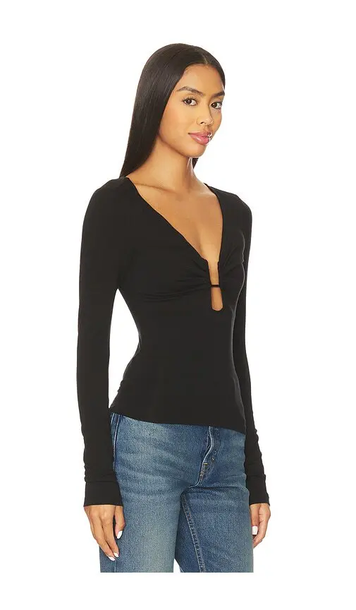 Good American Jersey U Wire Long Sleeve Top