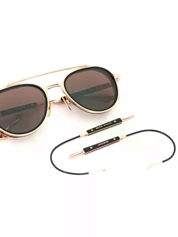 Dita Interchangeable Temple Aviator Sunglasses