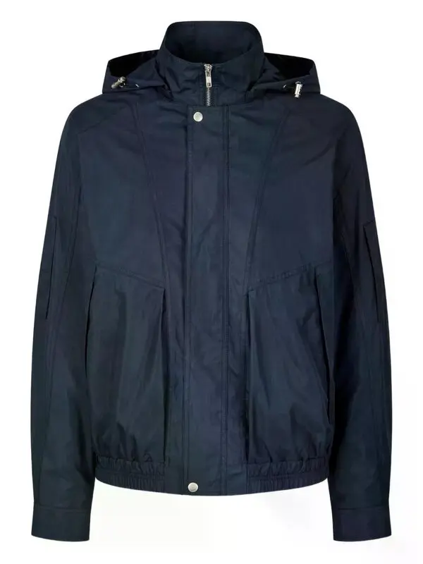 STUDIO TOMBOY Hooded Jacket With Elasticated Hem - Blue