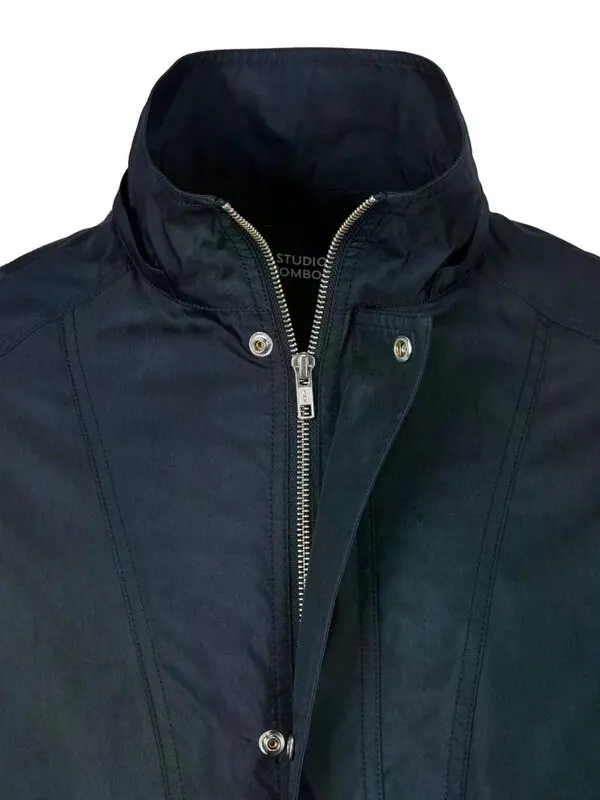 STUDIO TOMBOY Hooded Jacket With Elasticated Hem - Blue