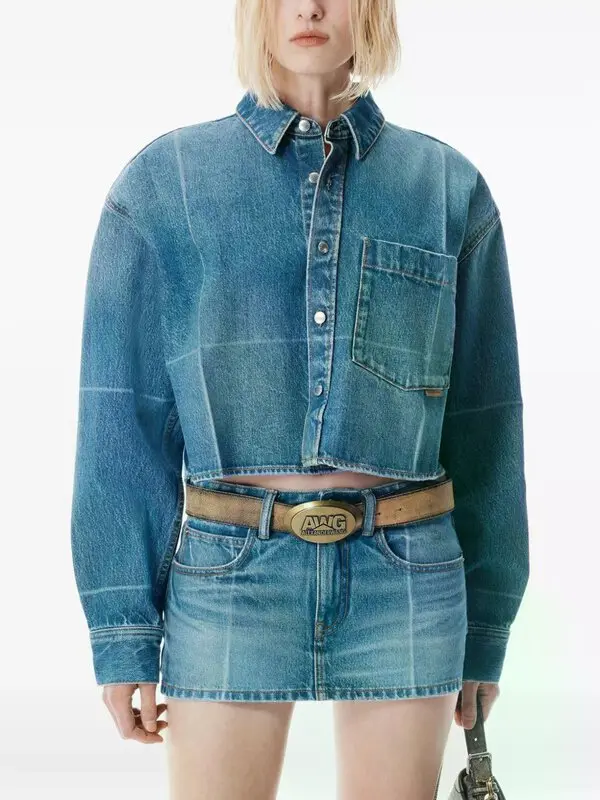 Alexander Wang Cropped Button-down Shirt