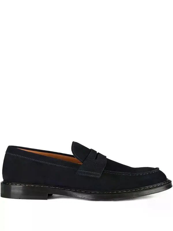 DOUCAL'S Suede Penny Loafers - Blue