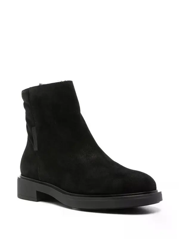 GIANVITO ROSSI Shearling-lined Suede Ankle Boots