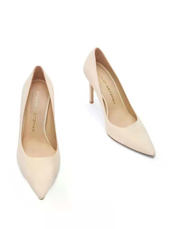 STUART WEITZMAN Pointed-toe Suede Pumps