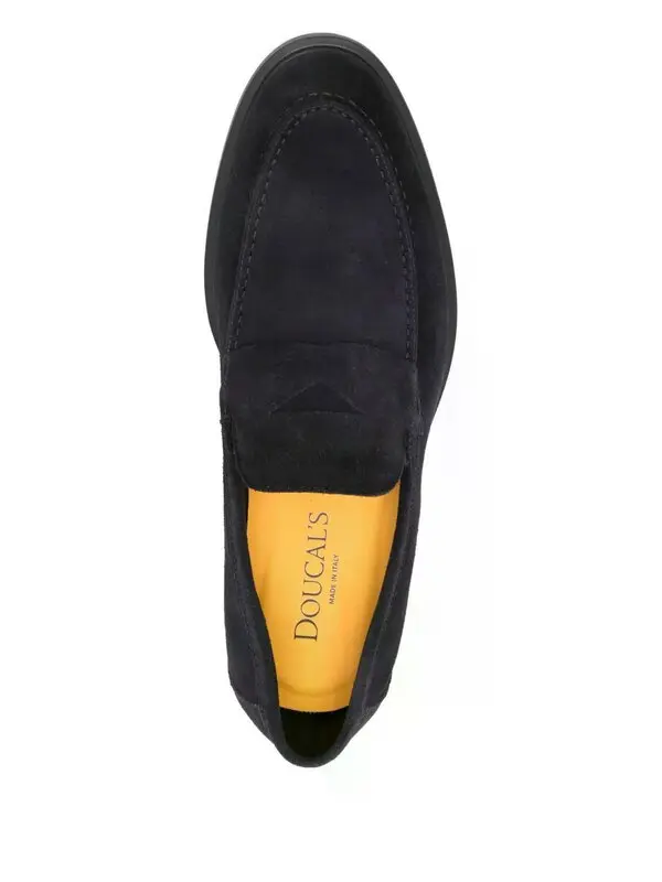 DOUCAL'S Suede Penny Slot Loafers