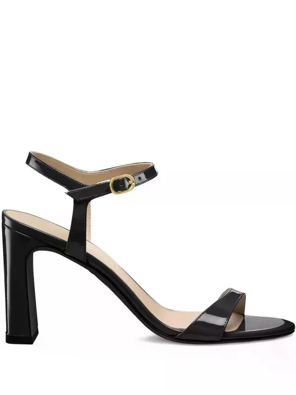 STUART WEITZMAN Babette Patent-leather Ankle-strap Sandals