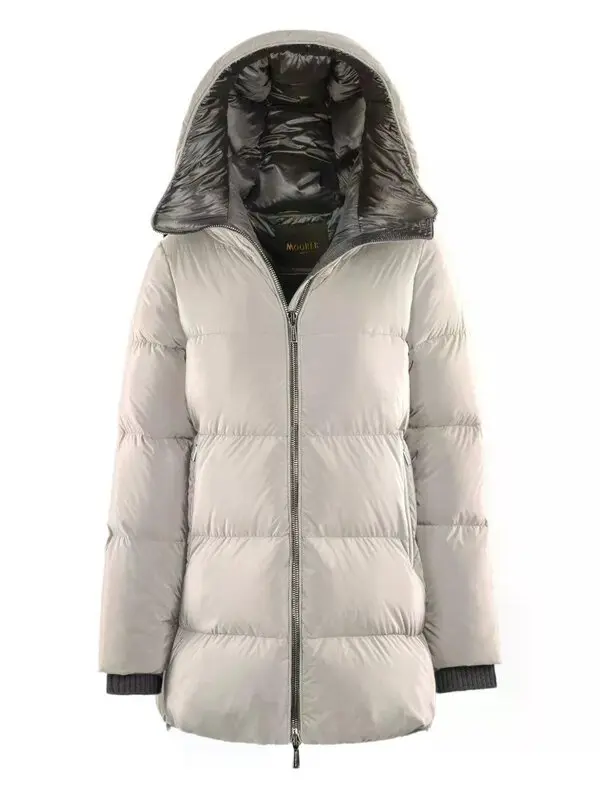 MOORER Quilted Hooded Jacket - Neutrals