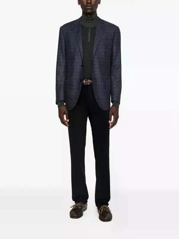 Corneliani Checked Two-button Blazer