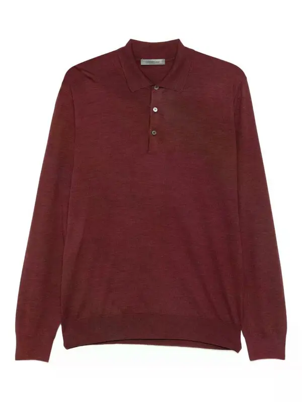 Corneliani Long-sleeve Polo Shirt - Red