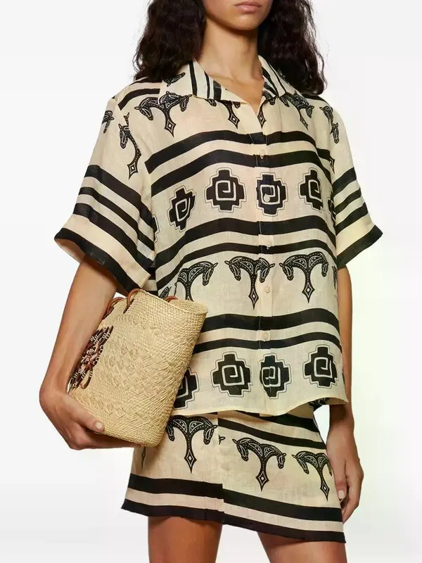 Johanna Ortiz Printed Shirt - Neutrals