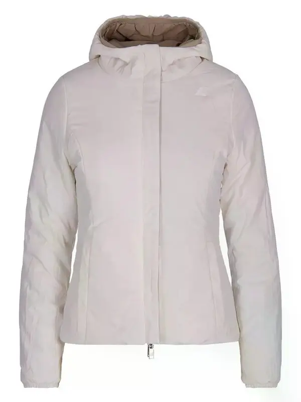 K-WAY Lily Hooded Zip-front Jacket - Brown