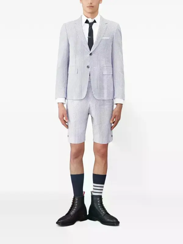 Thom Browne Striped Back-strap Shorts