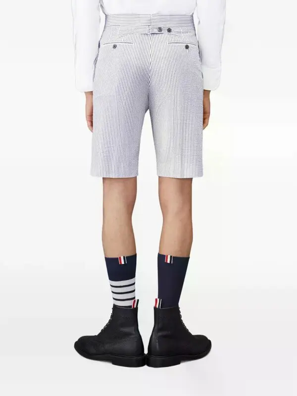 Thom Browne Striped Back-strap Shorts