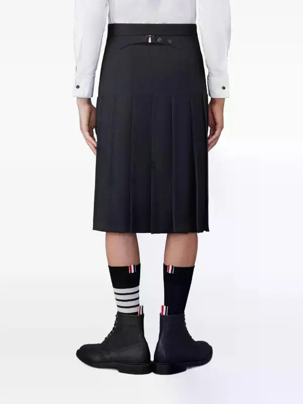 Thom Browne Pleated Back-strap Skirt