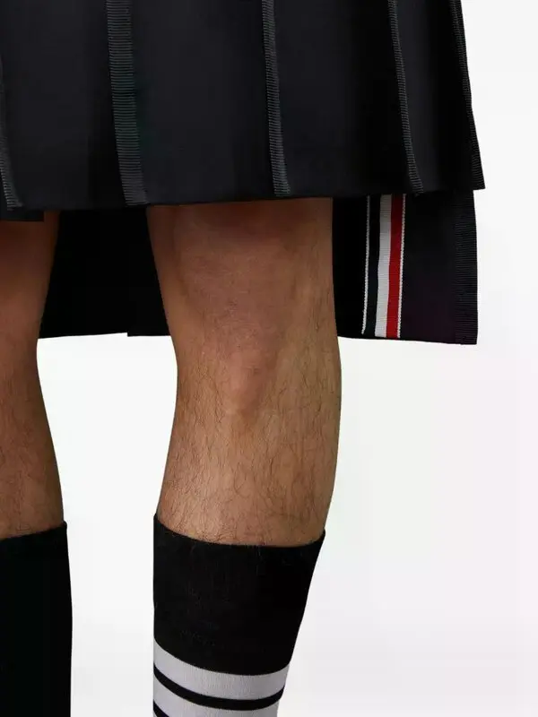 Thom Browne Pleated Back-strap Skirt