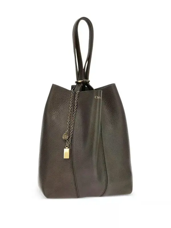 Chloé Large Spin Tote Bag - Brown