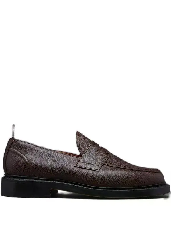 Thom Browne Leather Penny Strap Loafers - Brown