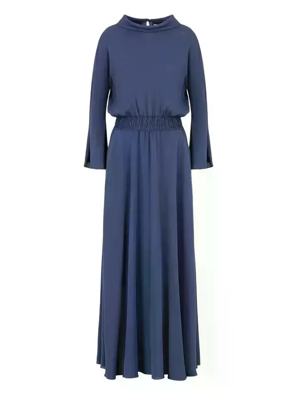 Giorgio Armani Elasticated Waist Day Dress - Blue