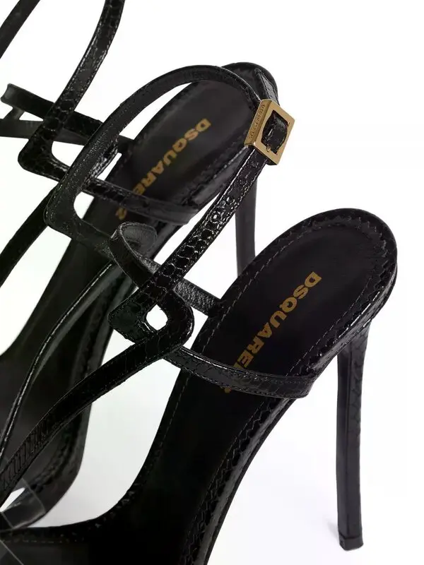 Dsquared2 Leather Stiletto Sandals