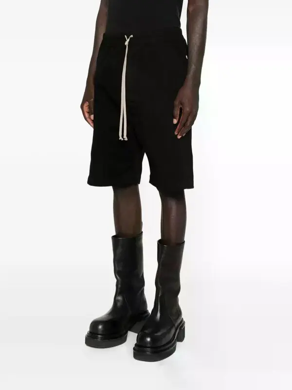 Rick Owens Button-detailed Drawstring Shorts