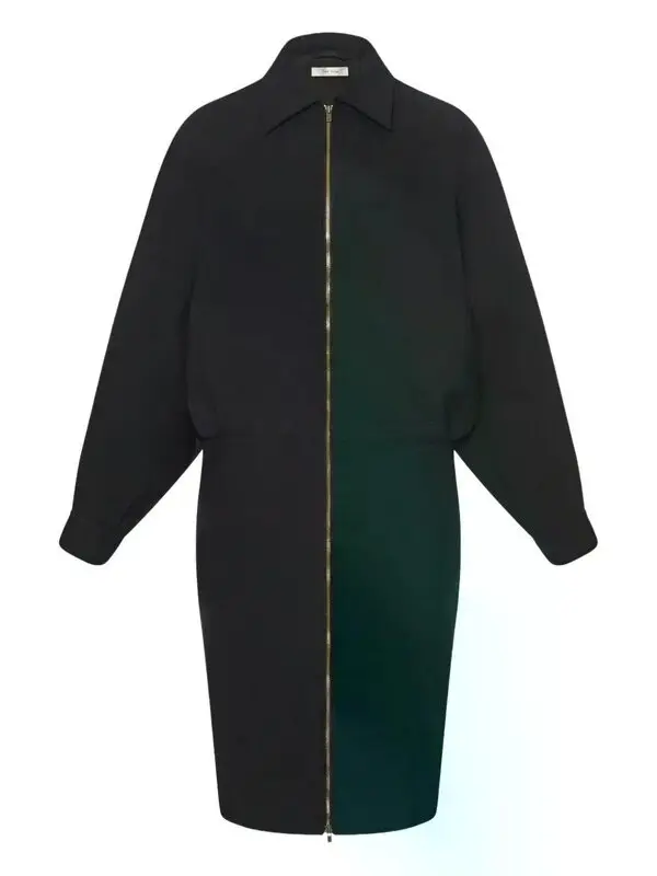 THE ROW Mave Zip-front Balloon-sleeve Dress