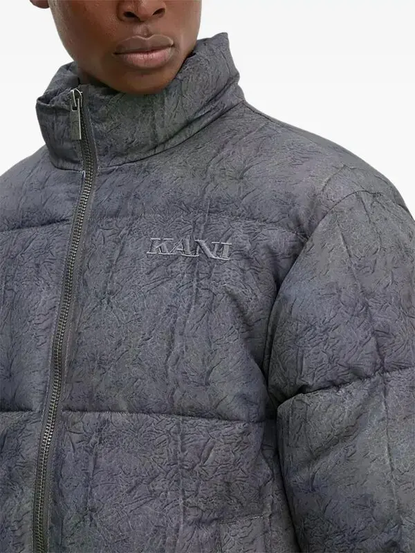 KARL KANI Quilted Puffer Jacket With Embroidered Logo