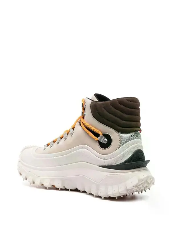 Moncler Beige Panelled Hiking Boots