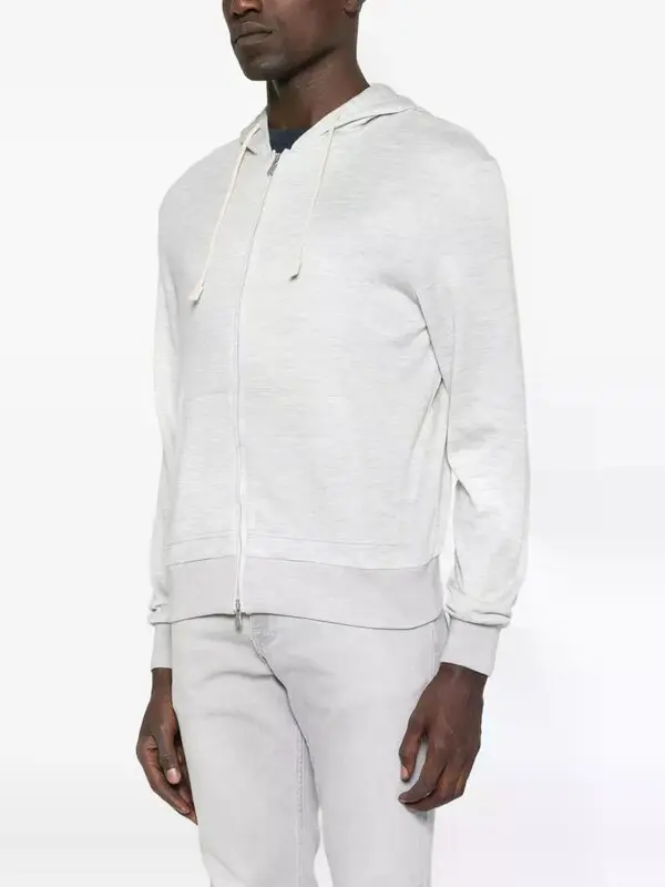 Eleventy Zip-up Hoodie - Grey