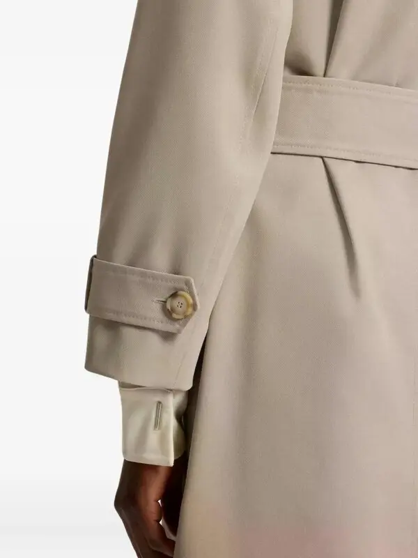 BOSS Belted Wool Trench Coat
