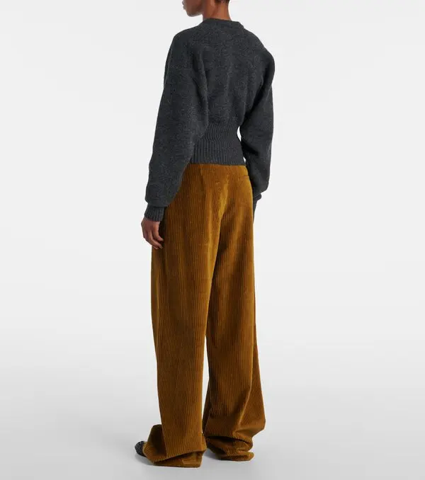 Proenza Schouler Randi Wool And Alpaca-blend Sweater - Grey