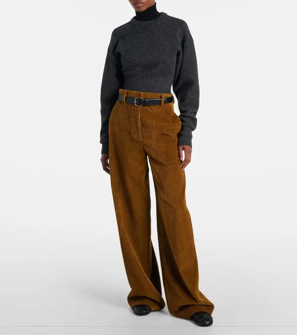 Proenza Schouler Randi Wool And Alpaca-blend Sweater - Grey