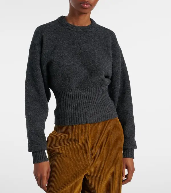 Proenza Schouler Randi Wool And Alpaca-blend Sweater - Grey
