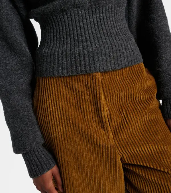 Proenza Schouler Randi Wool And Alpaca-blend Sweater - Grey