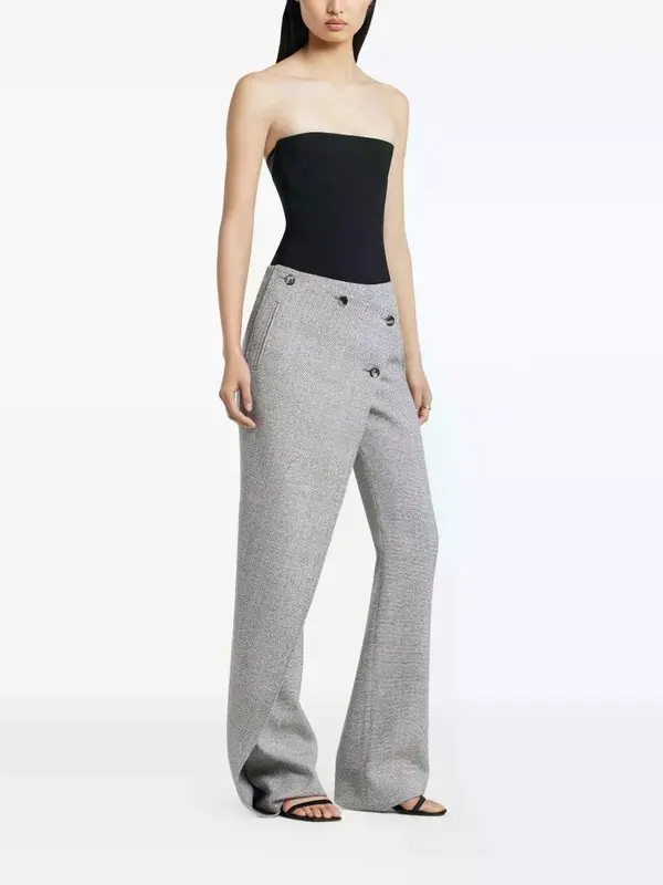 COURREGES Strapless Button-fastening Bodysuit