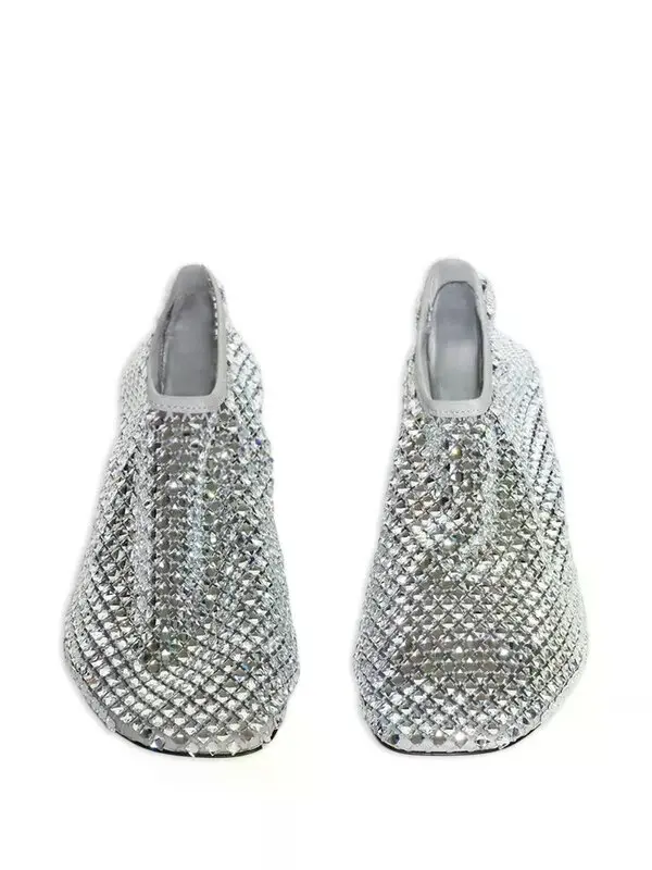 Christopher Esber 50mm Crystal-embellished Heeled Pumps - Grey