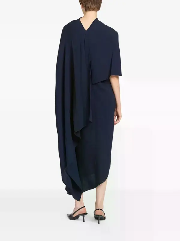 Ports 1961 Draped Cape Midi Dress