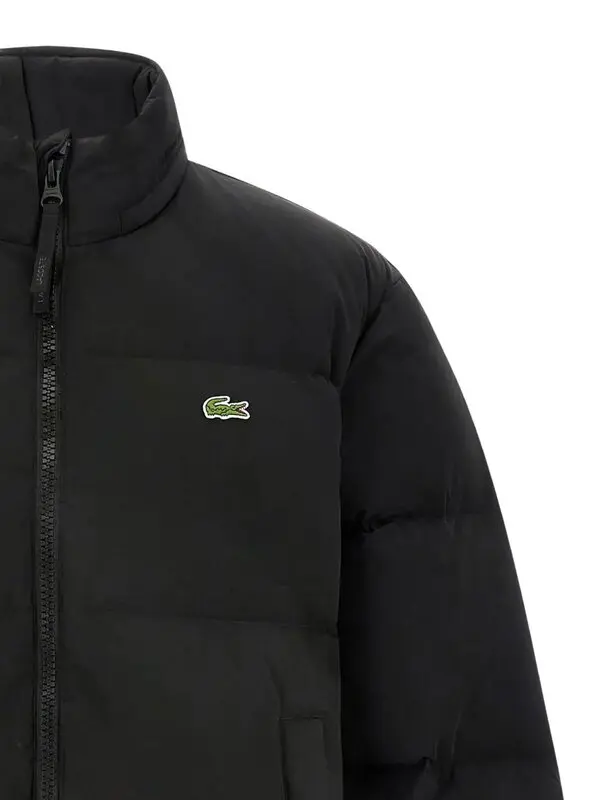 Lacoste Quilted Padded Jacket With High Collar And Drawstring Hem