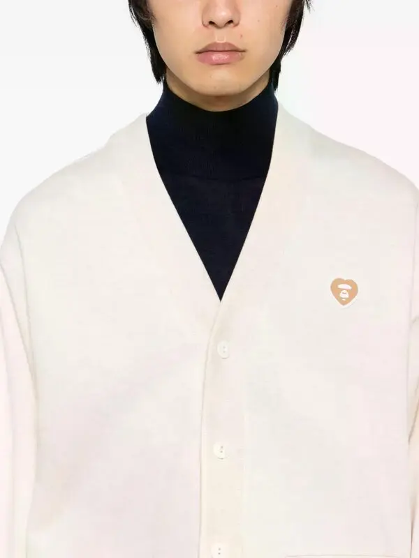 AAPE BY *A BATHING APE Logo-appliqué Button-up Sweatshirt