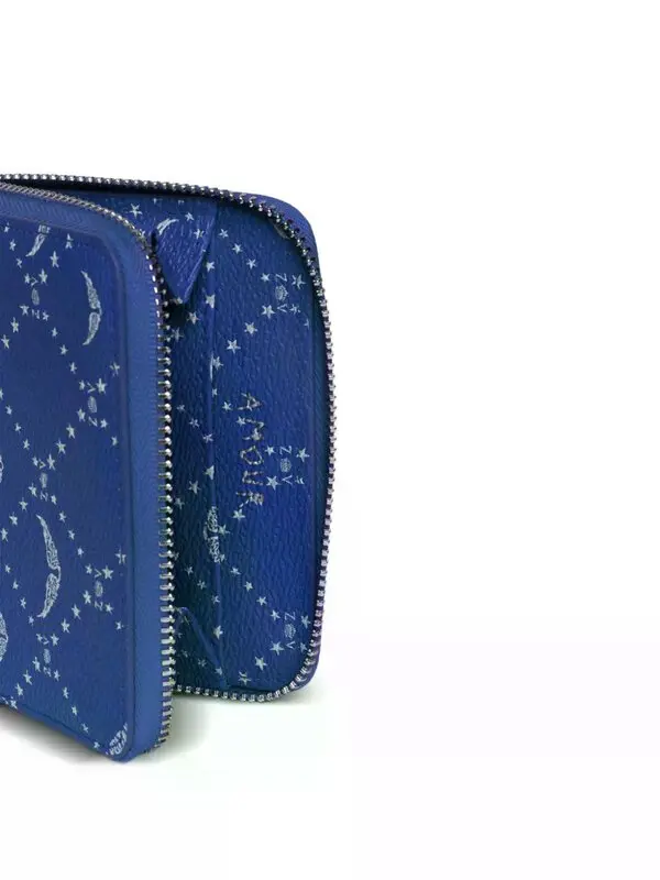 Zadig&Voltaire Logo-plaque Zip Wallet - Blue