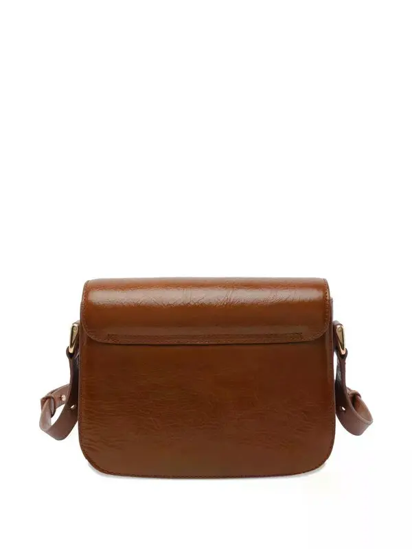 A.p.c. Grace Baguette Calfskin Leather Bag - Brown