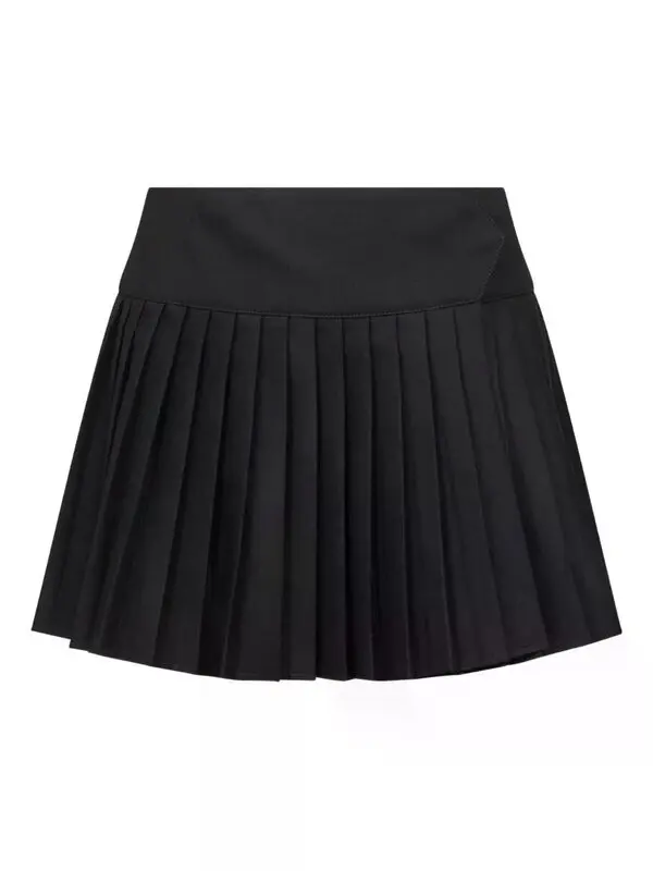Off-White Pleated Logo-print Mini Skirt