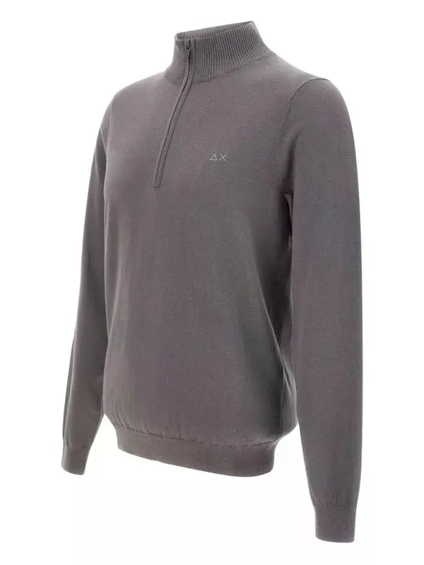 SUN 68 Half-zip Ribbed Sweater