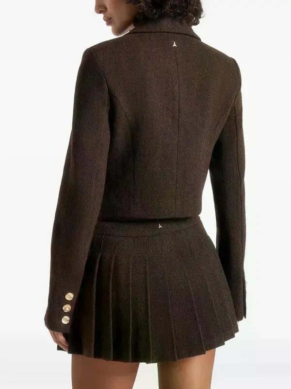 Manière De Voir Daphina Tailored Cropped Jacket - Brown