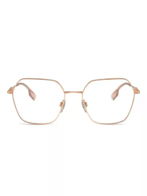 Burberry Geometric Full Rim Glasses - Gold