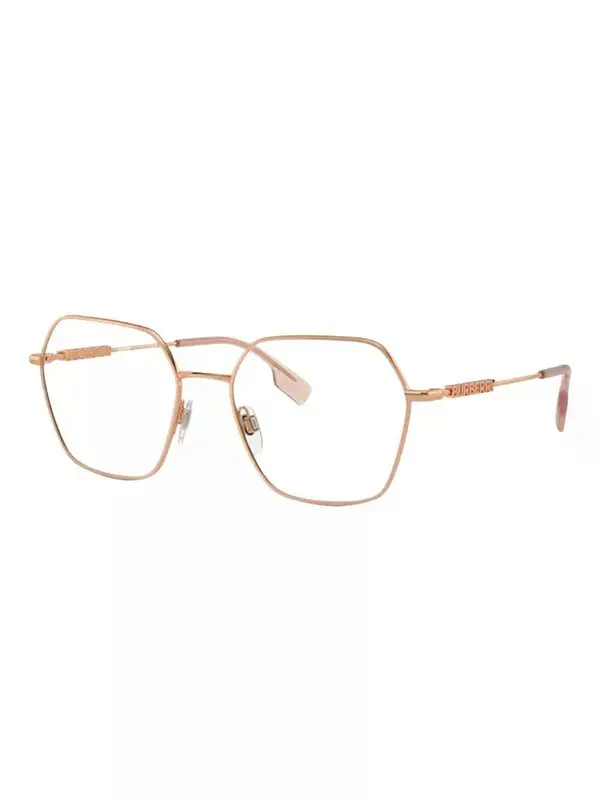 Burberry Geometric Full Rim Glasses - Gold