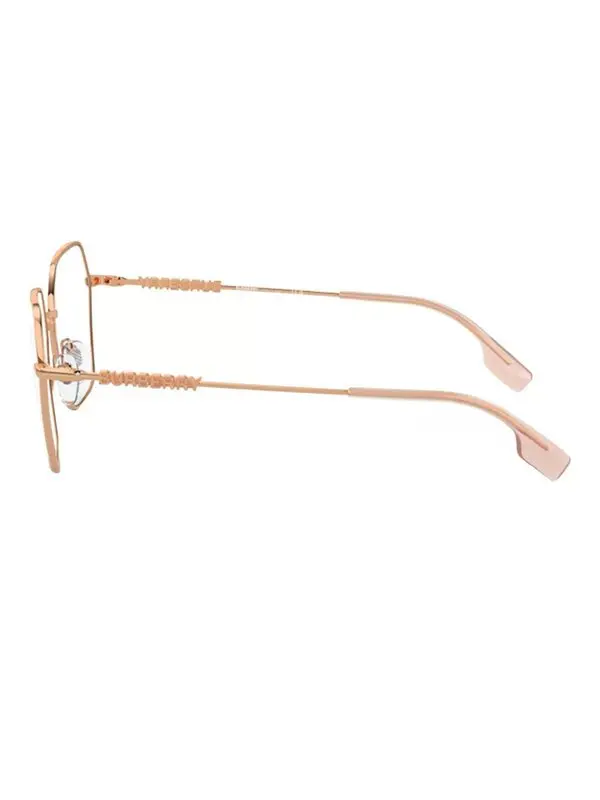 Burberry Geometric Full Rim Glasses - Gold