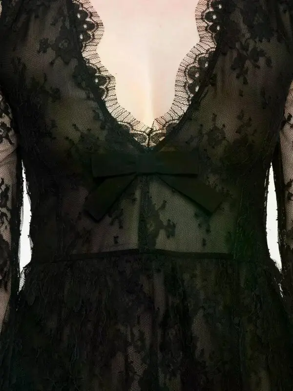 Alessandra Rich Lace Mini Dress